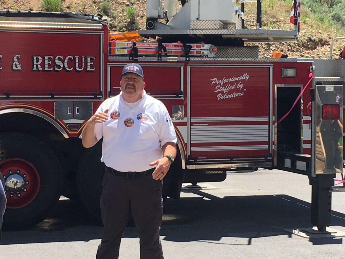 Mountain Green firefighters celebrate addition of only ladder truck in ...
